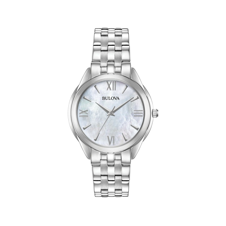 96l268 Quartz Mother Of Pearls Dial Ladies Watc